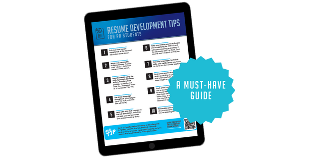 Resume Tip Sheet for PR Students | The Grossman Group