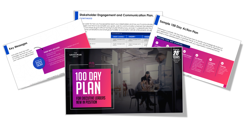 [Free Template] 100 Day Plan | The Grossman Group