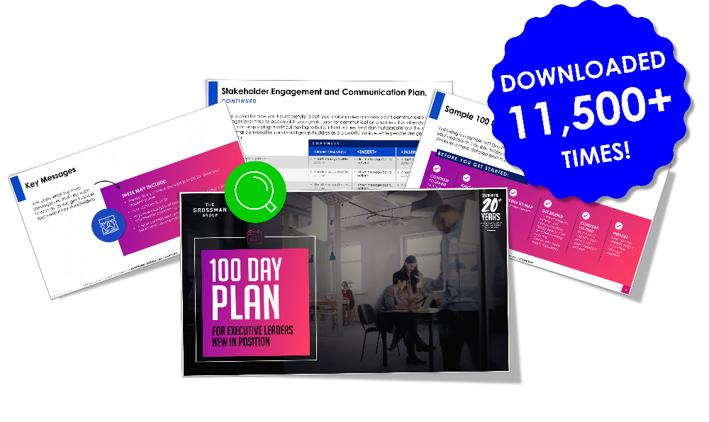 [Free Template] 100 Day Plan | The Grossman Group