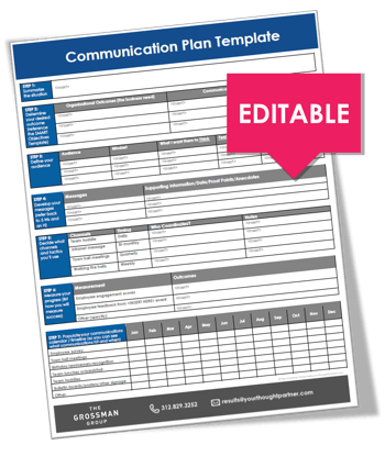 [Free Template] Communication Plan Template | The Grossman Group