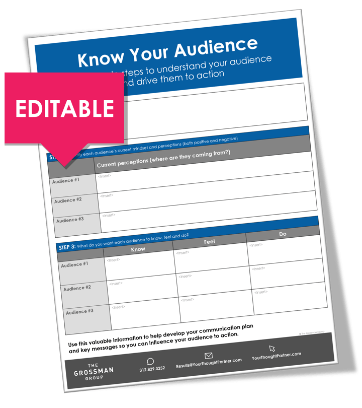 [Free Tool] Know Your Audience | The Grossman Group