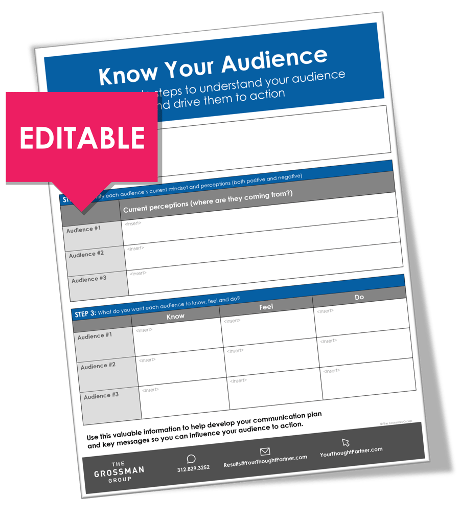 [Free Tool] Know Your Audience | The Grossman Group